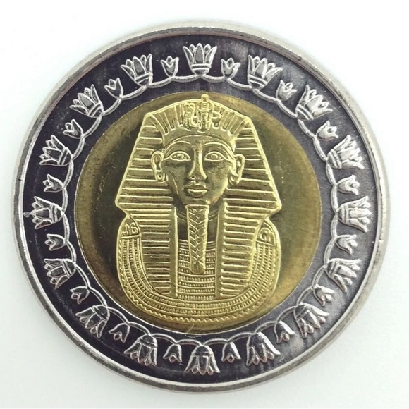 Other | King Tut Coin Pharaoh Nickel Brass Egyptian One Pound Coin Us ...